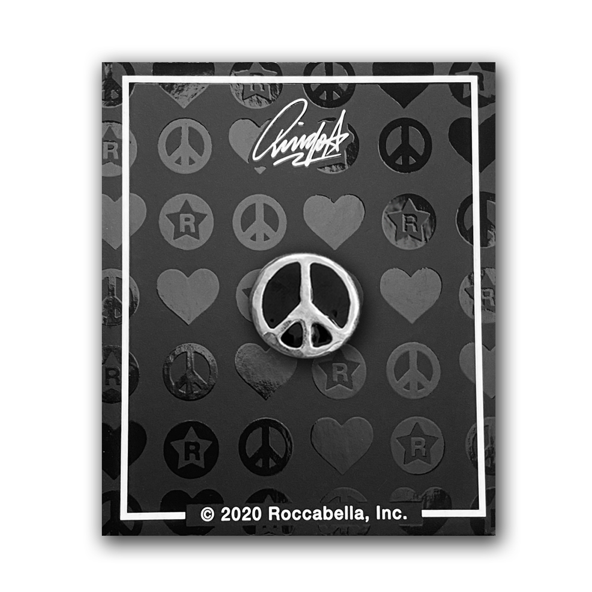 Ringo Starr- Small Peace Sign Enamel Pin